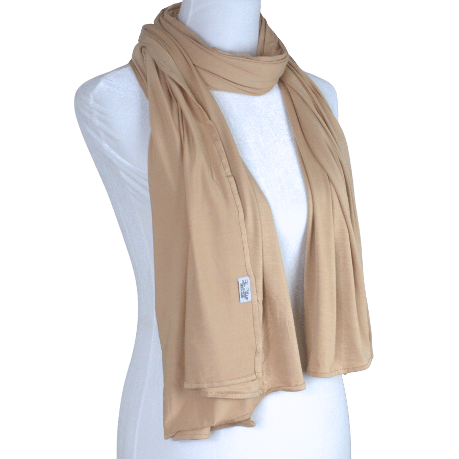 Bamboo Jersey Honey Beige Hijab | Maxi Size Premium Quality Bamboo Jersey Honey Beige Hijab | Maxi Size Premium Quality